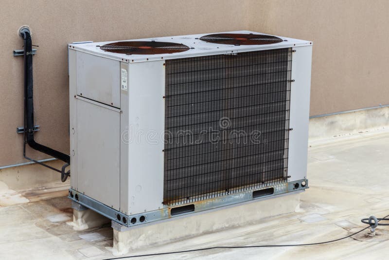 Large Commercial Air Conditioning Unit Stock Image - Image of family ...