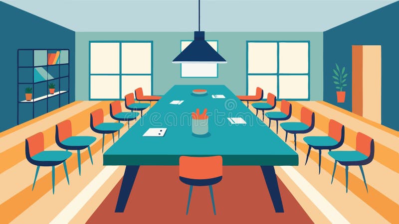 A Large Communal Table Takes Center Stage in the Lounge Offering Plenty ...