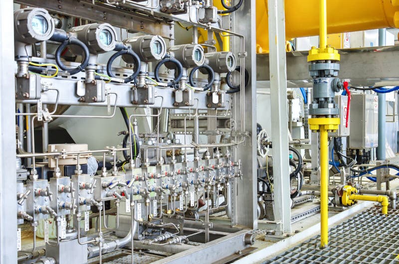 Large compressor units editorial stock photo. Image of blue - 93591858