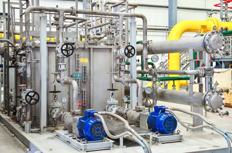Example of Chemical Production Interior. High Pressure Nitrogen Turbine ...