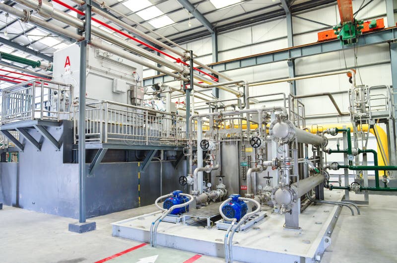 Large compressor units editorial image. Image of production - 93591900