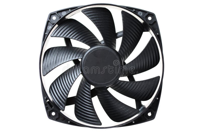 CPU Air Cooler with a Large Heatsink and Fan Installed on a Modern ...