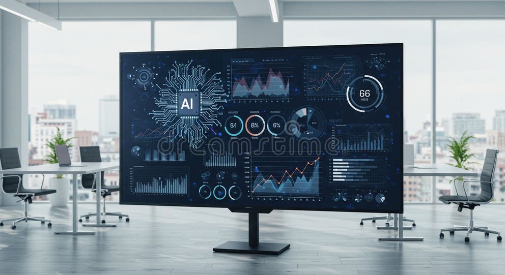 Large Central Computer Screen Stock Illustrations – 416 Large Central ...