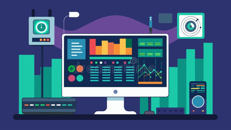 A Large Computer Screen Sits in the Center of the Booth Displaying ...