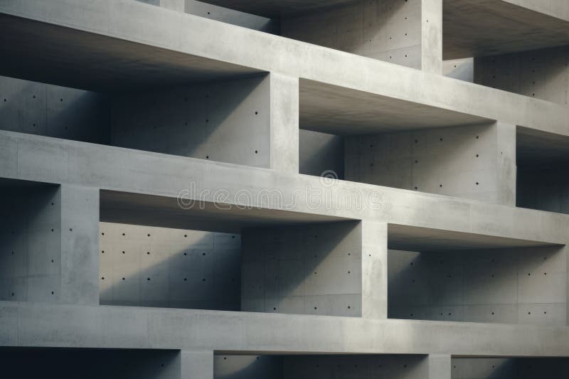 A Large Concrete Building with Multiple Levels, Ideal for Architectural ...