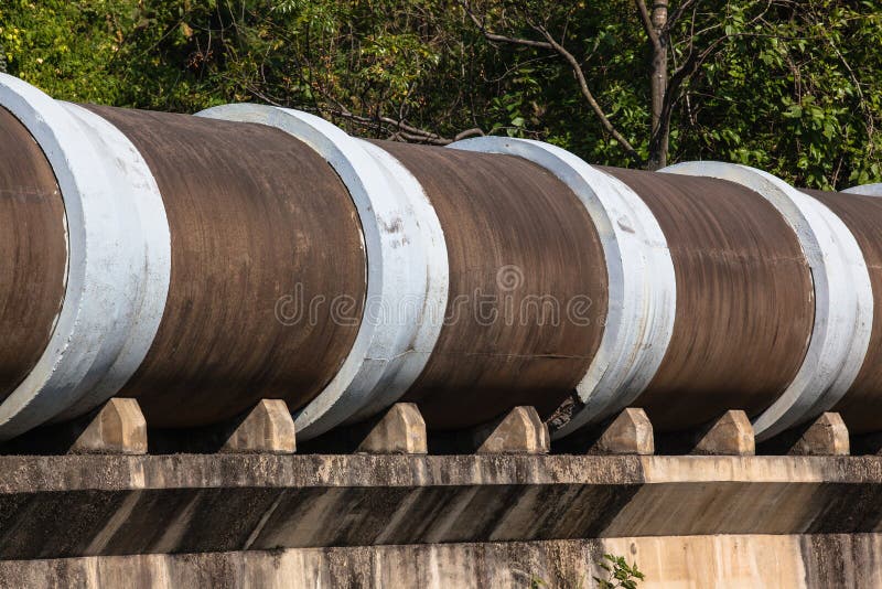 Large Concrete Drain Pipes stock image. Image of water - 31767995