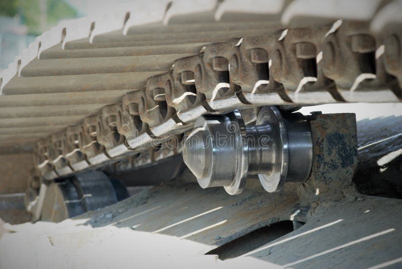 Large Construction Excavator at Work Stock Image - Image of fillet ...