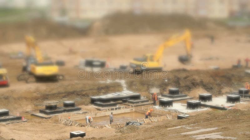 Large Construction of Large Complex of Buildings Stock Video - Video of ...