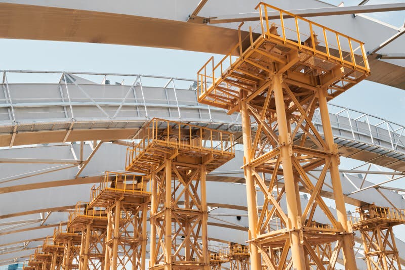 Large construction project stock photo. Image of heavy - 245133936