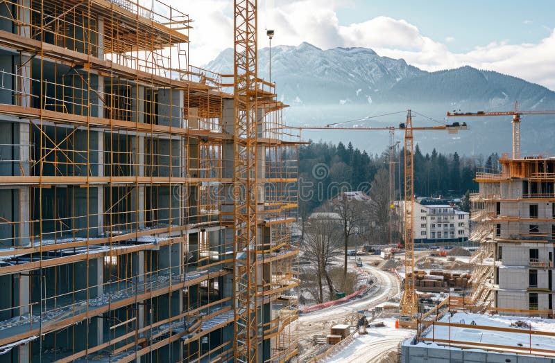 A Large Construction Project that is Under Construction Stock Photo ...