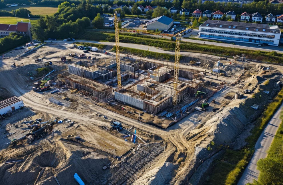 A Large Construction Project that is Under Construction Stock Photo ...