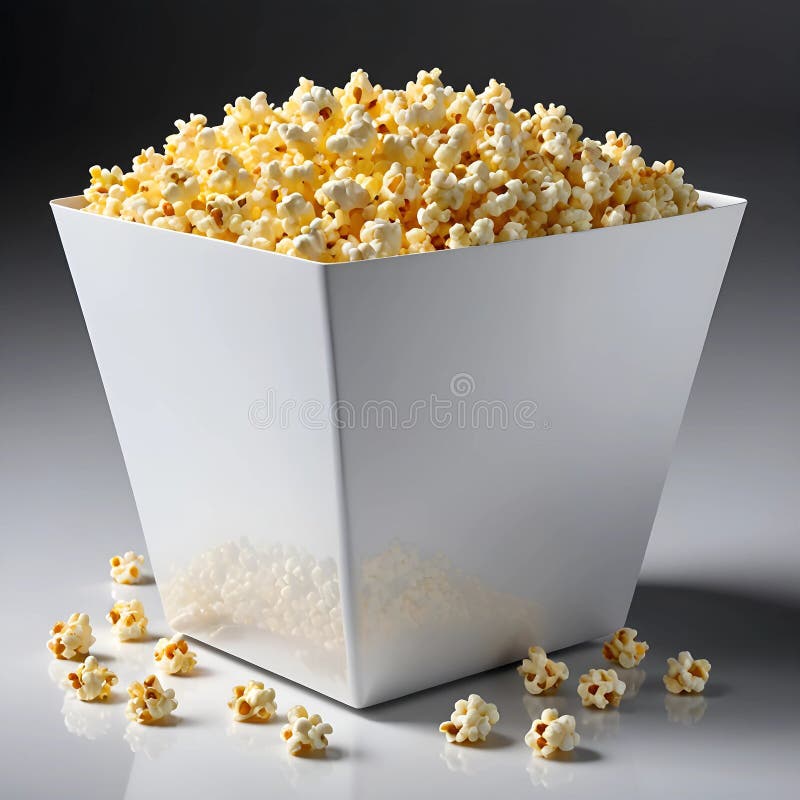 A Large Container Filled with Fluffy, Buttery Popcorn, Perfect for ...