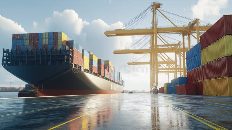 Container Unload Stock Illustrations – 2,664 Container Unload Stock ...