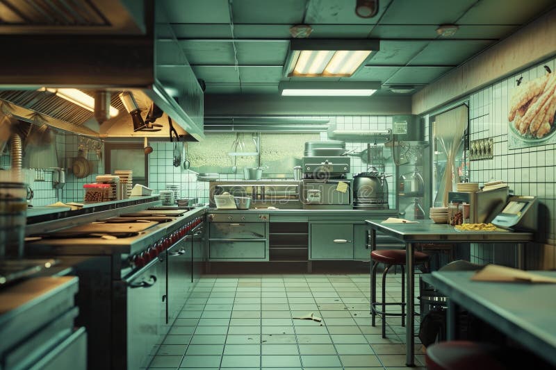 A Large Contemporary Kitchen with Ample Counter Space, Perfect for ...