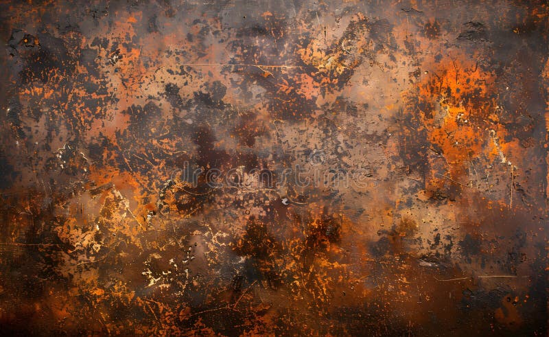 Aged Copper Texture Background with Rust and Worn Effects Stock ...