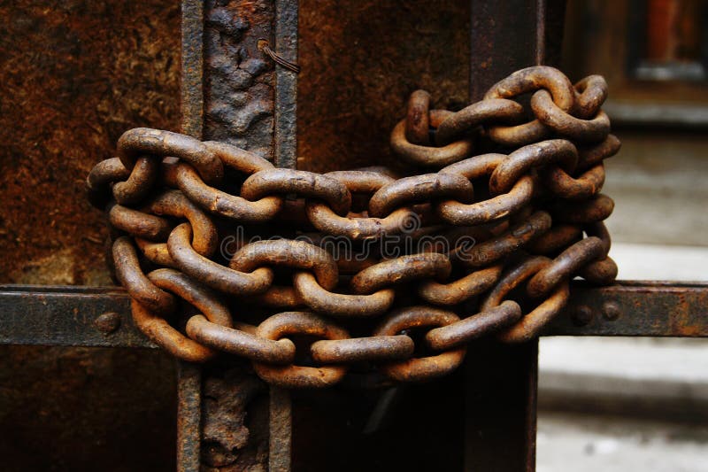 Large rusty chain stock image. Image of corroded, ancient - 347545785