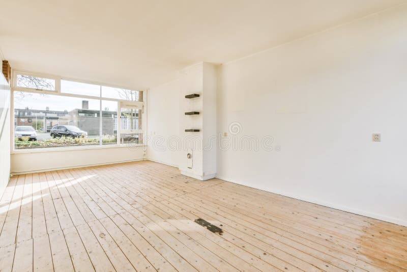 Large Cozy Empty Room with Window Stock Image - Image of interior ... Large Cozy Empty Room with Window Stock Image - Image of interior ...