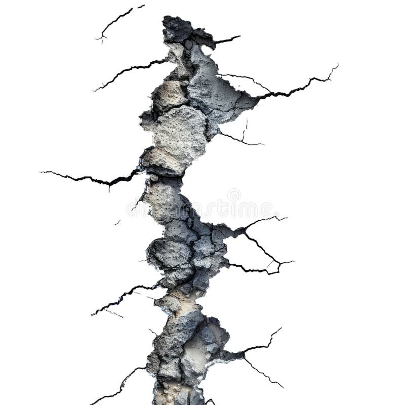 Cracked Ground Representing Earthquake Damage, Destruction, and ...