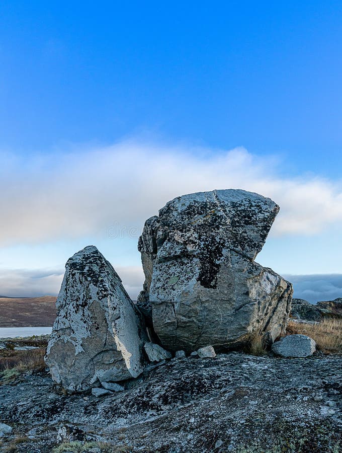 Large cracked boulder stock image. Image of mountain - 200288853