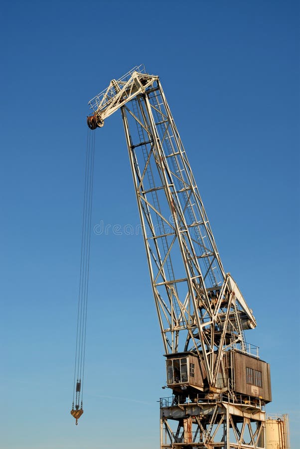 Large crane arm stock photo. Image of hoist, cables, building - 8725482