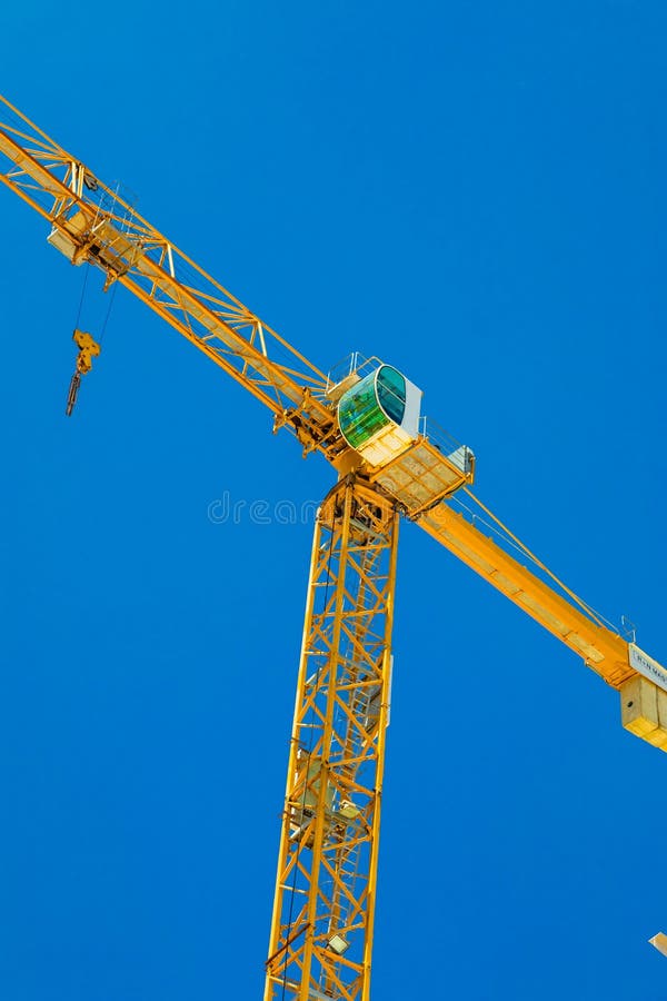 Large Crane for Working on a Building Construction Site Stock Photo ...