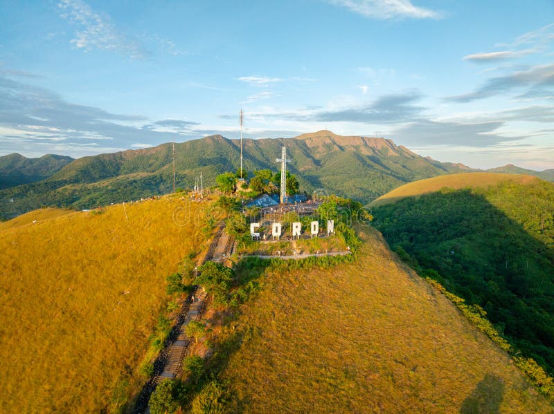 Mount Tapyas Viewdeck in Coron, Palawan. Philippines. Stock Image ...
