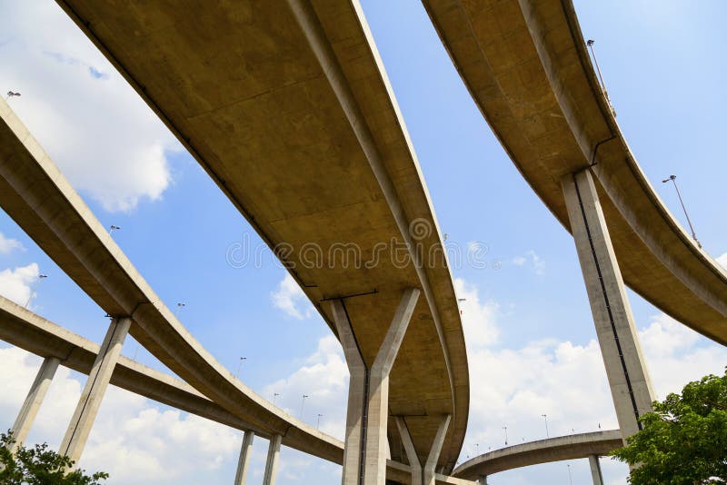 Large Crossing Highway Overhead Stock Image - Image of exit ...