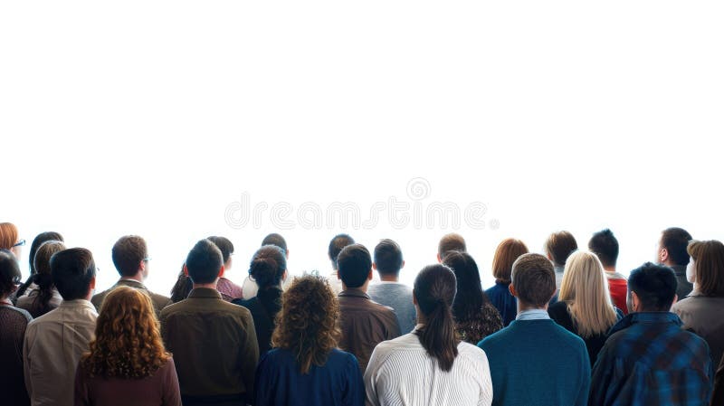 A Large Crowd of People of All Ages and Races are Watching Something ...