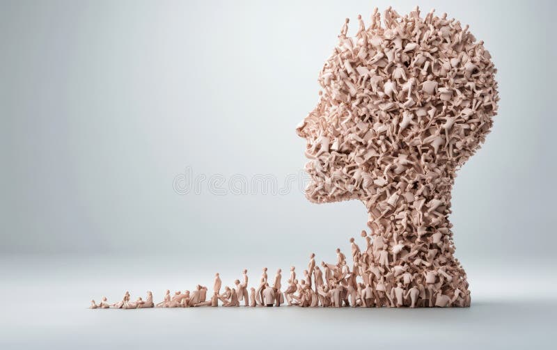 A Large Crowd of People Forms a Line, Waiting for an Event or Service ...