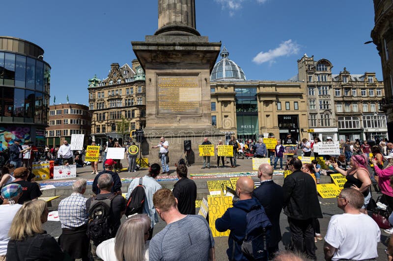 Large Crowd of People Gathering To Protest and Demonstrate Editorial ...