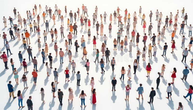 Large Crowd of People Walking in Open Space Stock Image - Image of ...