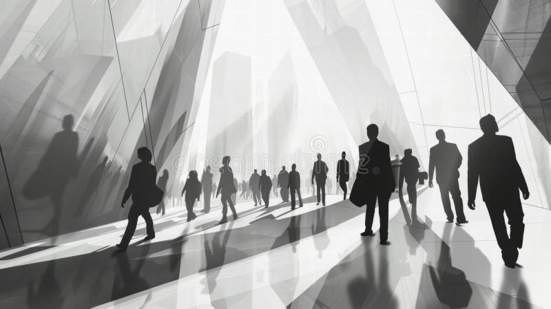 Large Crowds of People Crossing Streets during City Rush Hour. Stock ...