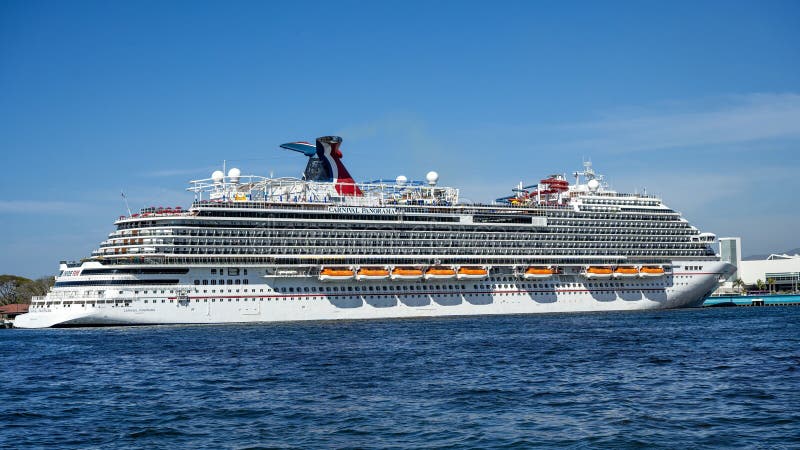 Large Cruise Ship is Docked in a Port in Mexico Editorial Photography ...