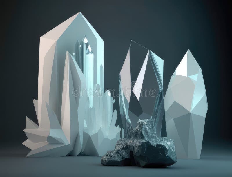 Large Crystal Formation with Sharp Edges and Interesting Geometric ...