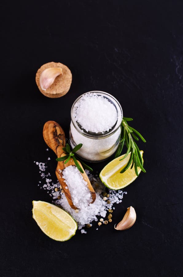 Large crystals of salt stock image. Image of macro, aromatic - 81464033