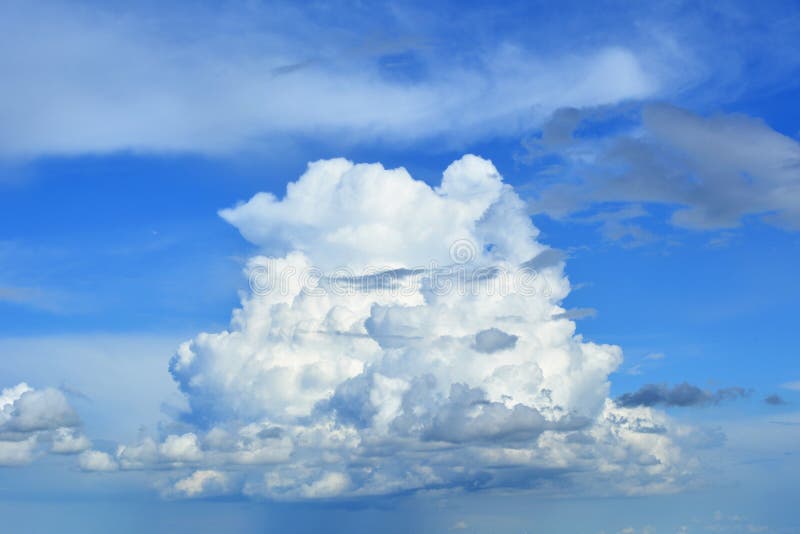 Large Cumulonimbus Calvus Clouds Close-u Stock Photo - Image of clouded ...
