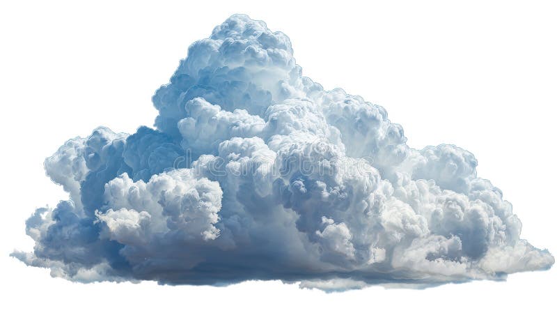 Large Cumulus Cloud Isolated on Transparent Background Stock ...