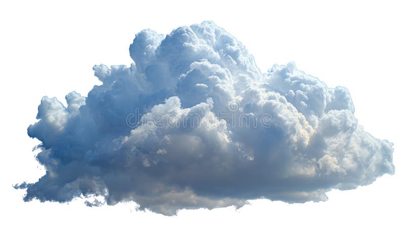 Large Cumulus Cloud Isolated on Transparent Background Stock ...