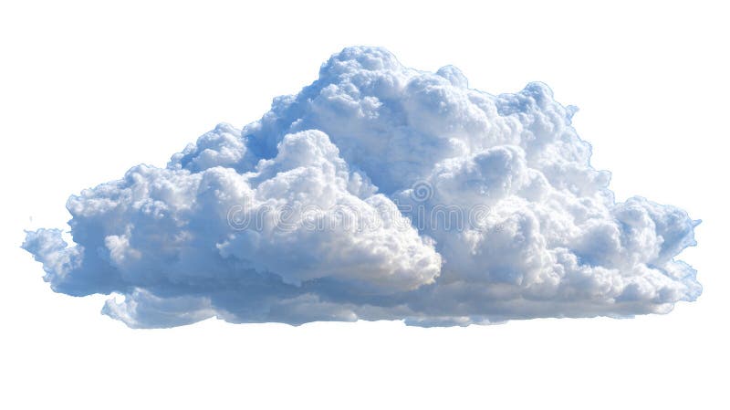 Large Cumulus Cloud Isolated on Transparent Background Stock ...