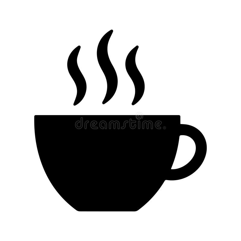 Large Cup of Hot Tea with Aroma Stock Vector - Illustration of cafe ...