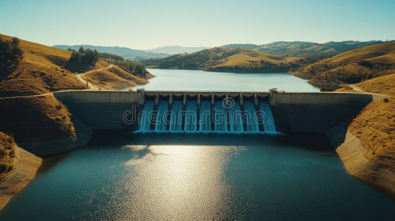 Large Dam Spillway stock photo. Image of design, spillway - 373269534