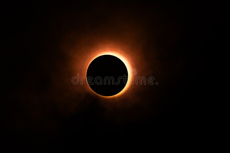 Solar Eclipse in a Studio Using a Bright Light and a Round Cap with a ...