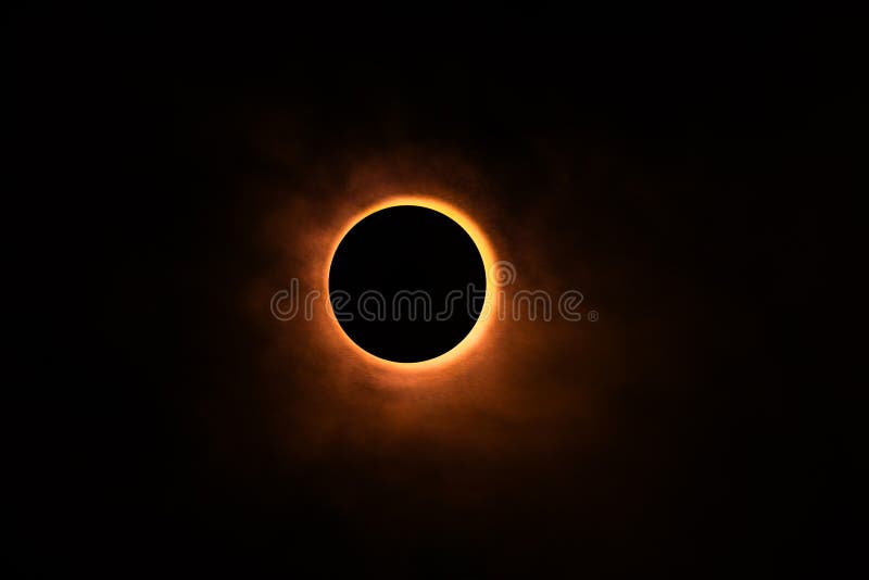 Solar Eclipse in a Studio Using a Bright Light and a Round Cap with a ...