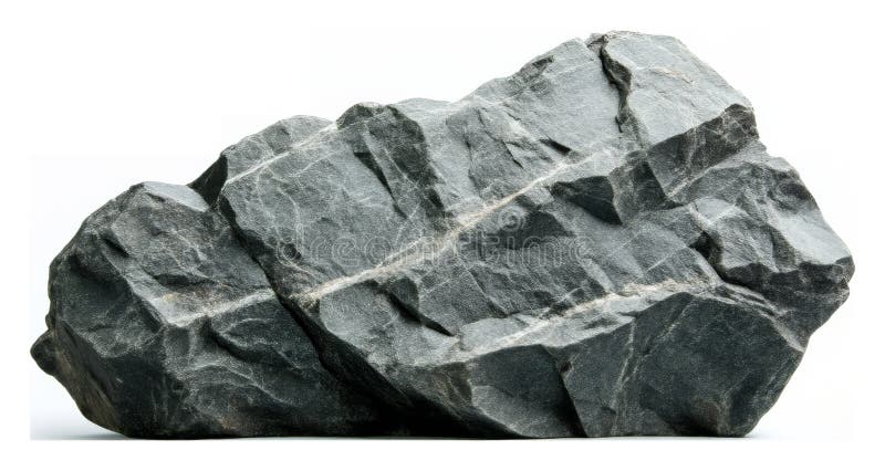Large Dark Gray Rock with Rough Texture, Natural Object Concept Stock ...