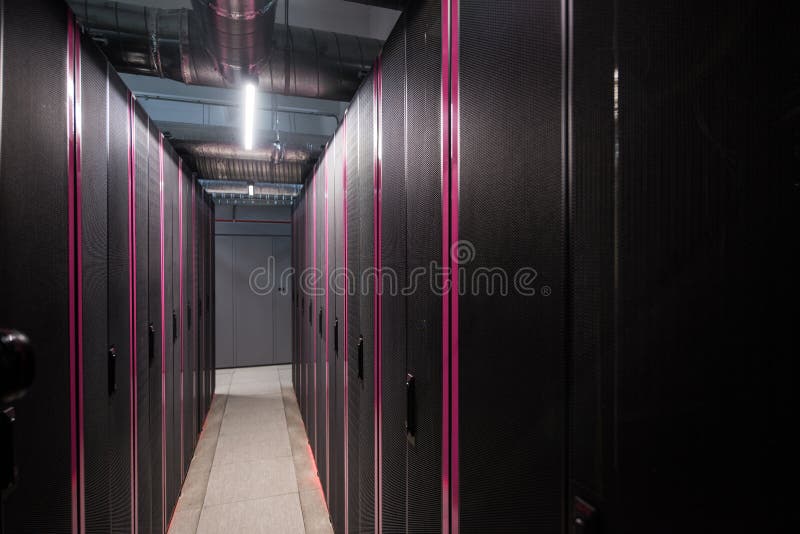 Cloud Storage of a Large Data Center Stock Photo - Image of connection ...