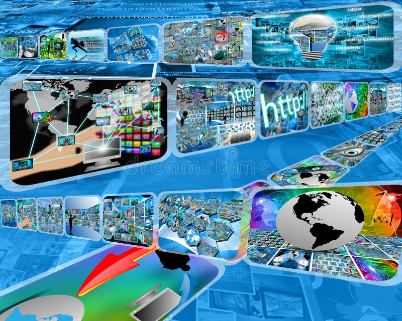 Large data stream stock image. Image of network, contact - 43656667