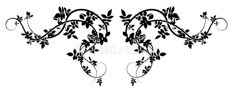 Climbing Rose Silhouette Stock Illustrations – 130 Climbing Rose ...