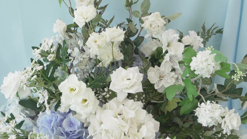 Large Decorative Bouque on Table Stock Footage - Video of decorative ...