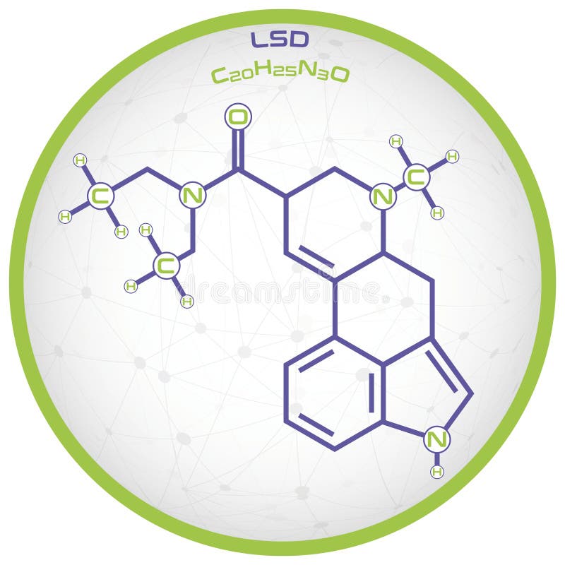 Infographic of the Molecule of LSD Stock Vector - Illustration of ...