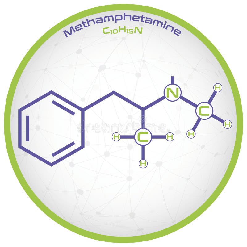 Infographic of the Molecule of Methamphetamine Stock Vector - Illustration of isolated, carbon ...